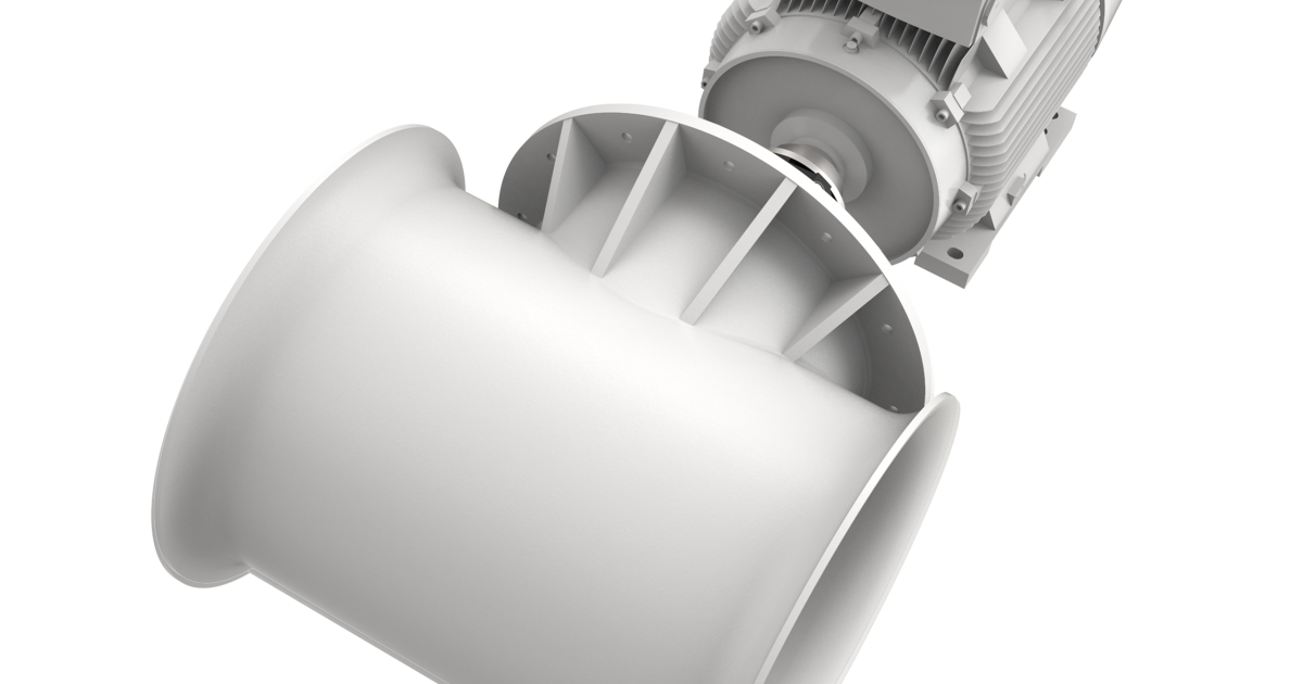 SAC1300 Tunnel Strahlruder ø610 mm 400V - Sleipner Germany