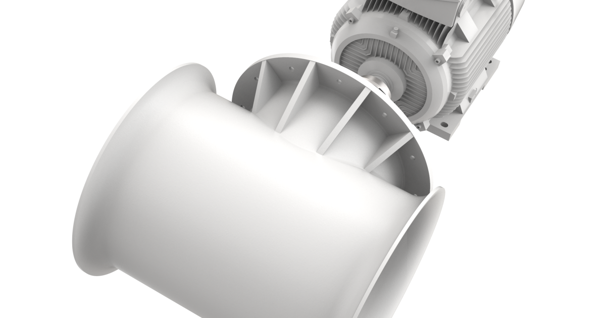 SAC1400 Tunnel Strahlruder ø610mm 400V - Sleipner Germany