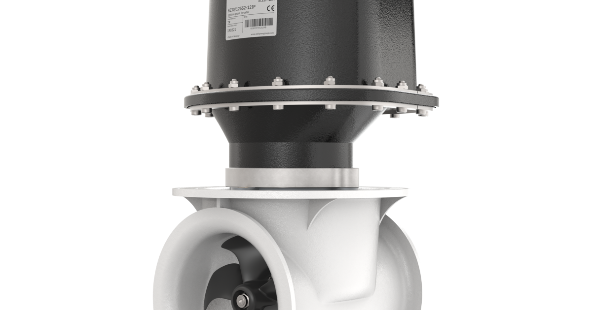 SE30 Tunnel Strahlruder, 12V, IP Version - Sleipner Germany